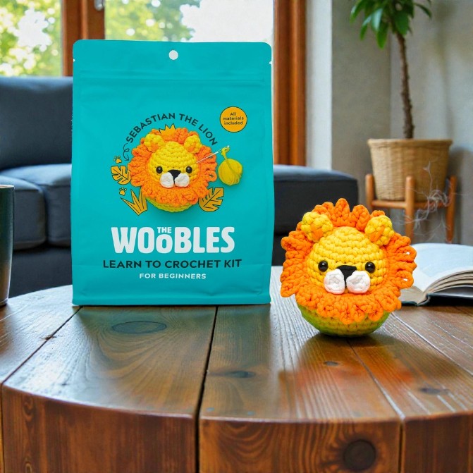 The Woobles Beginner Crochet Kit | Sebastian the Lion – Sammi's Attic